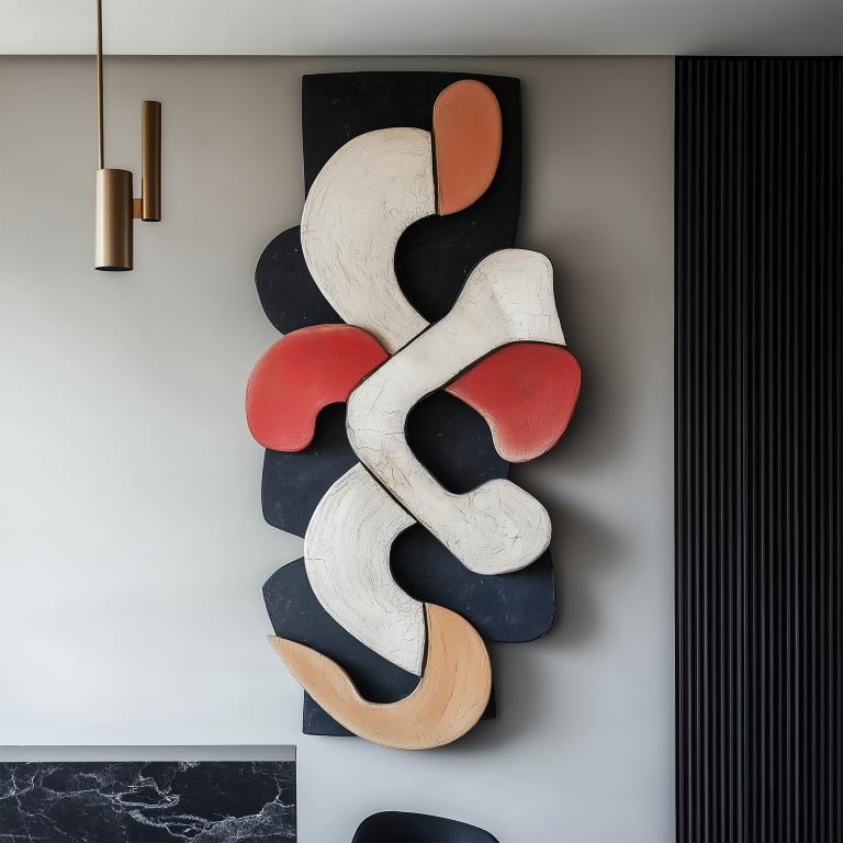 3D Wall Art Modern Abstract Textured Decor