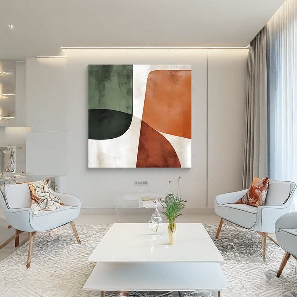 Modern Color Block Boho Abstract Wall Art | Craftico – CRAFTICO