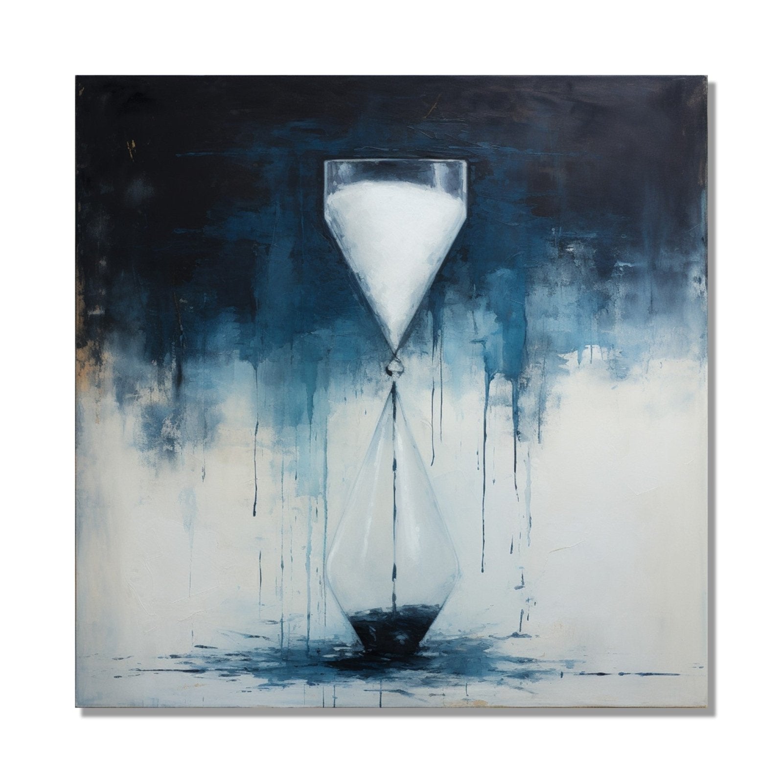 Monochrome Painting of Hourglass – CRAFTICO